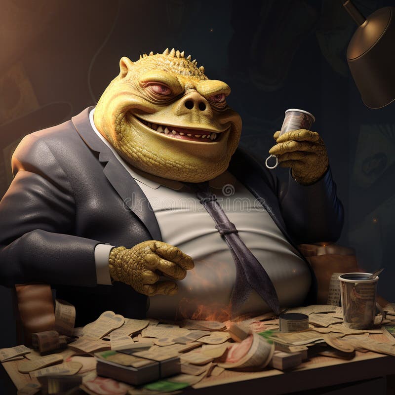 AI-Generated Boss Toad stock illustration. Illustration of money ...