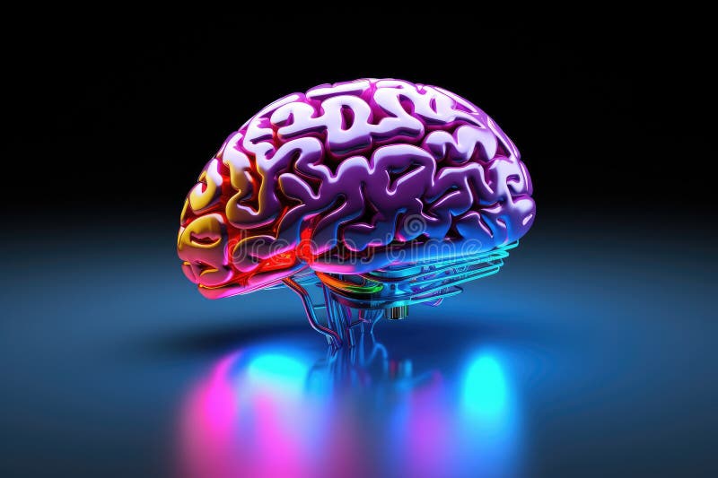 Brain Neurons Via Axons And Dendrites Forming Synapses