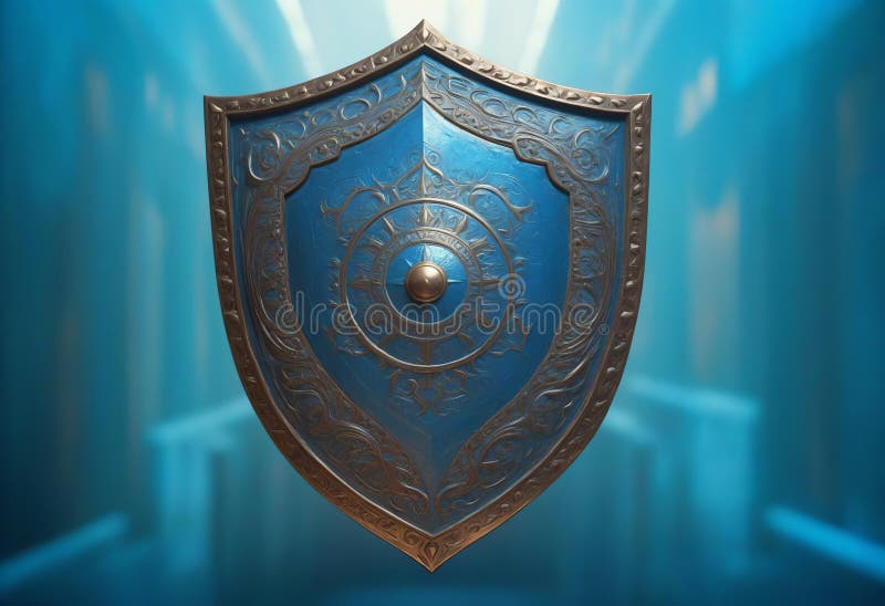 A bronze shield stock illustration. Illustration of cultural - 328247304