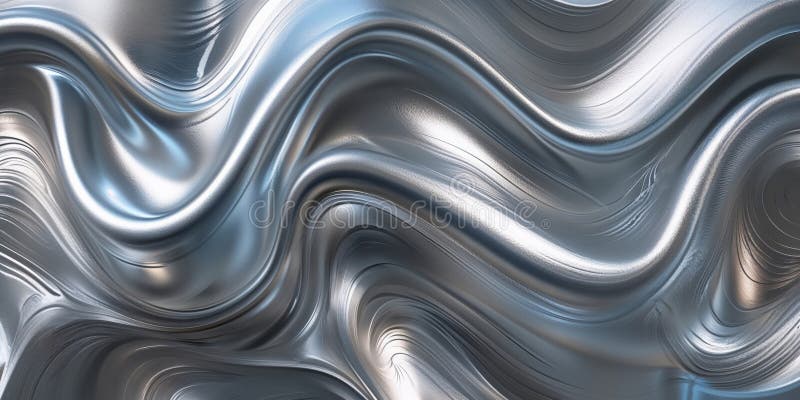 Brushed Silver Metal Texture with Intricate Reflections and Gradients ...