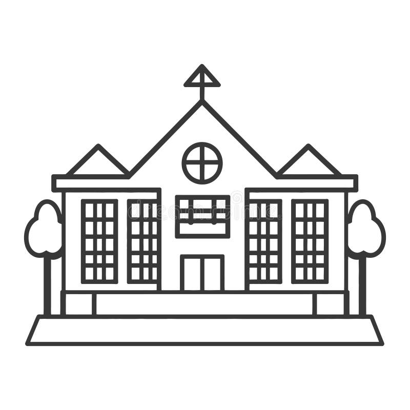 AI Generated Building Icon stock vector. Illustration of architecture ...