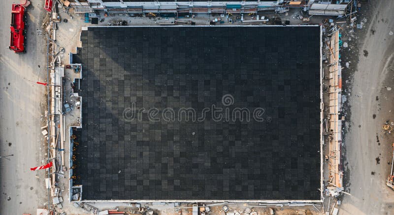 AI-generated Building Under Construction with Grid-like Facade Stock ...