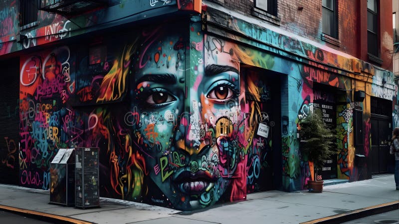 Graffitied Walls Stock Illustrations – 36 Graffitied Walls Stock ...