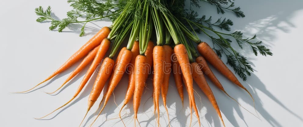 Bunch of Sparkling Pulled Carrots on Show Stock Photo - Image of ...