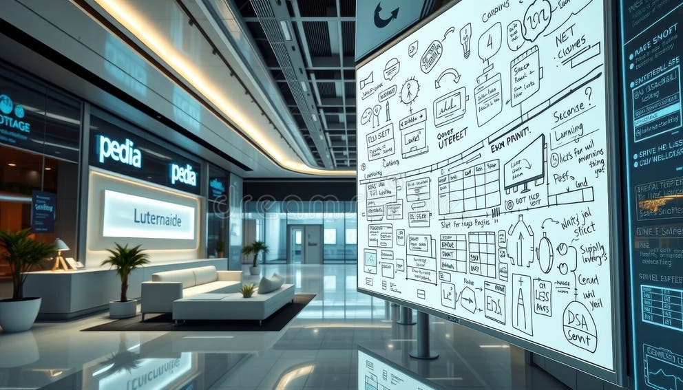 AI-Generated Business Plan Visualization Stock Illustration ...