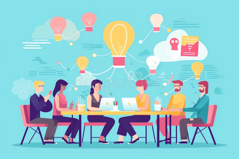 0creative_brainstorming_vector Stock Illustration - Illustration of ...