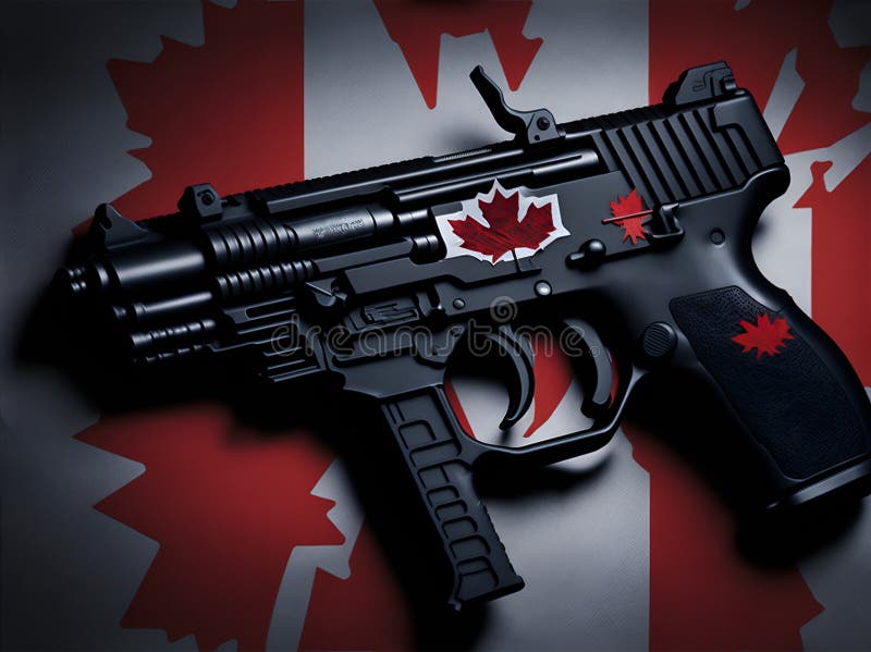 Canada Flag Gun Ai Generated Stock Illustration - Illustration of ...