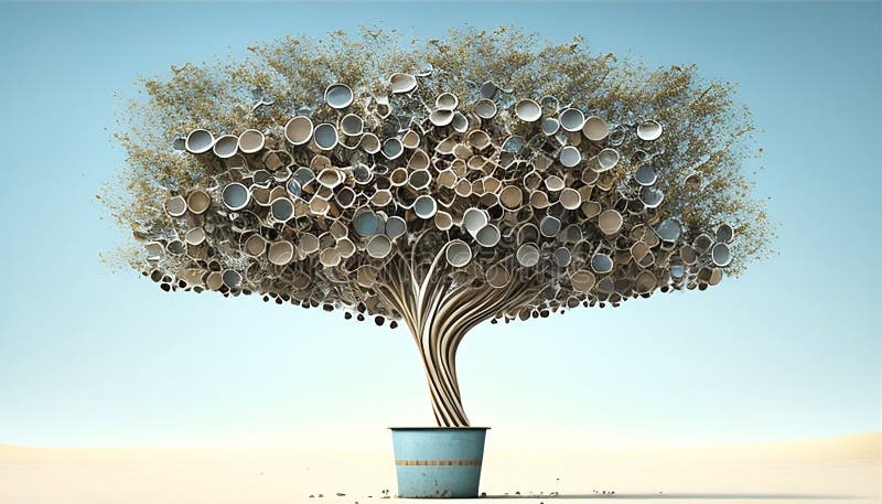 Bucket Tree: a Unique and Captivating AI Artwork, Made with Generative ...