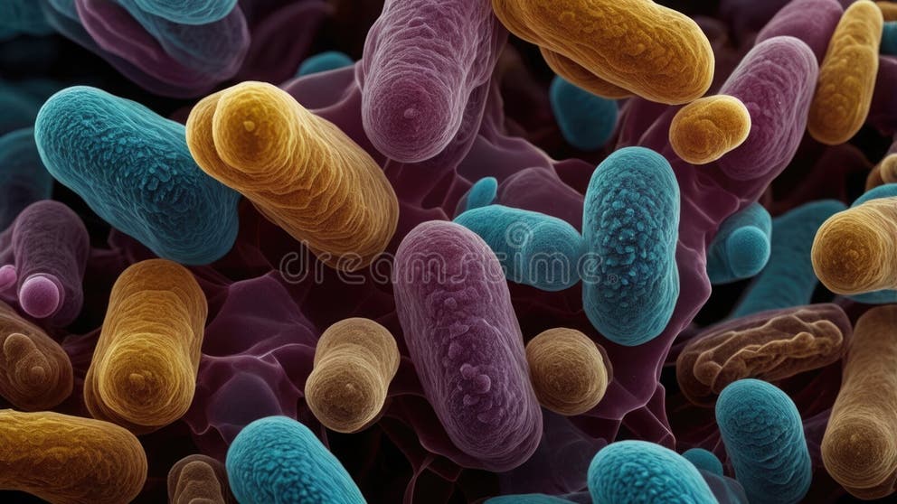 Cartoon of Germs, Superbugs, or Bacteria-like Creatures, Symbolizing ...