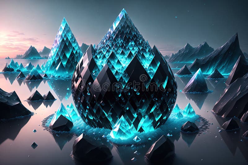 Floating Crystals Stock Illustrations – 271 Floating Crystals Stock ...