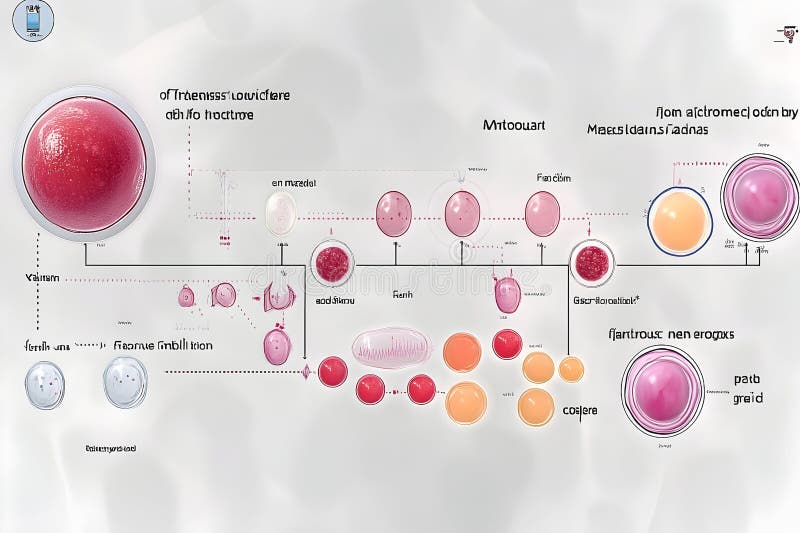 AI-Generated Cell Development Diagram Stock Illustration - Illustration ...