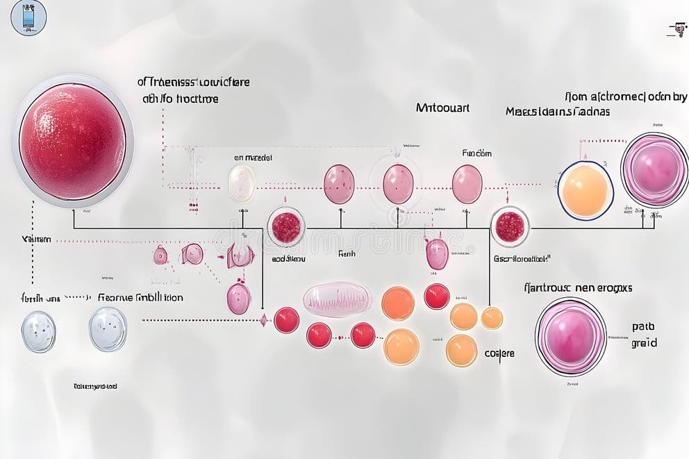 AI-Generated Cell Development Diagram Stock Illustration - Illustration ...