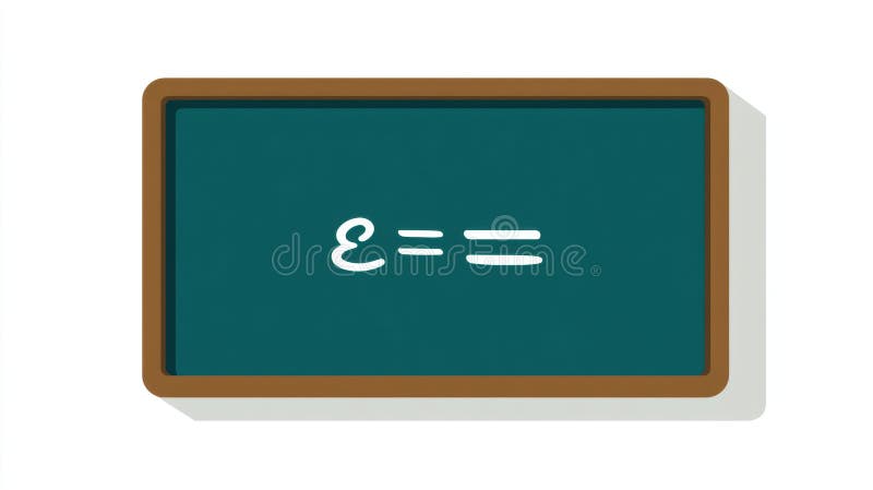 AI-Generated Chalkboard Equation Stock Illustration - Illustration of ...