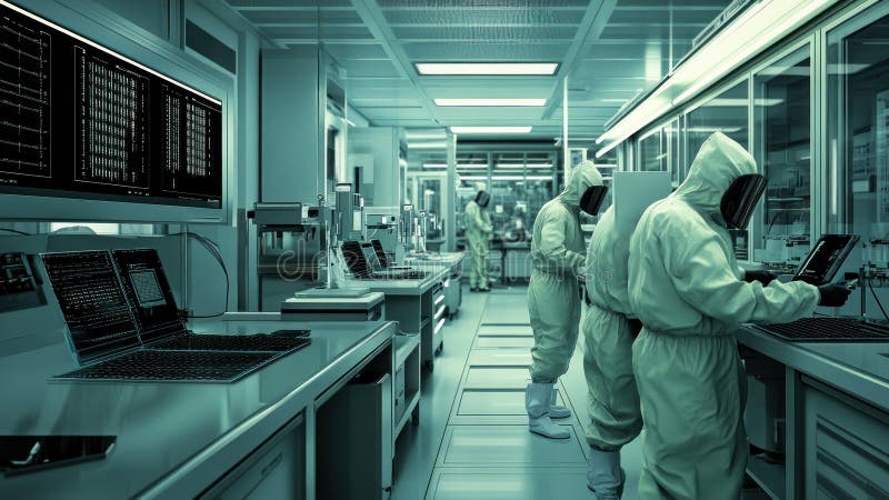 AI-Generated Cleanroom stock illustration. Illustration of ...