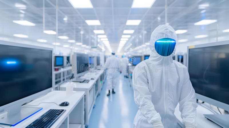 AI-Generated Cleanroom Image Stock Illustration - Illustration of ...