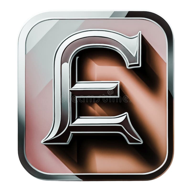 AI Generated Clip Art Monogram E Rose Stock Illustration - Illustration ...