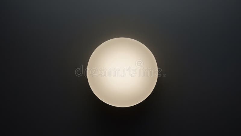 A Close Up of a Circular Light in the Dark Stock Illustration ...