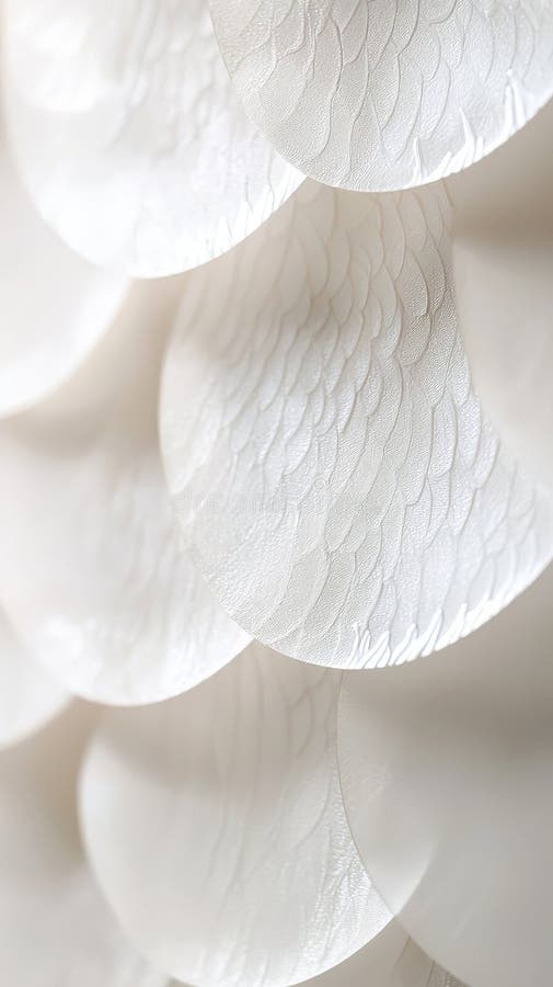 Close-up of Textured White Scales with Soft Detailing Stock Image ...