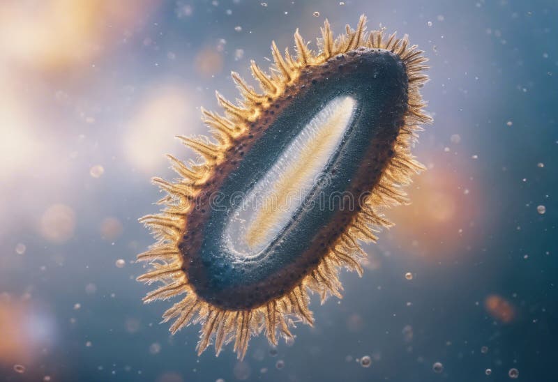 Microscopic Organism in Liquid Medium. Stock Illustration ...