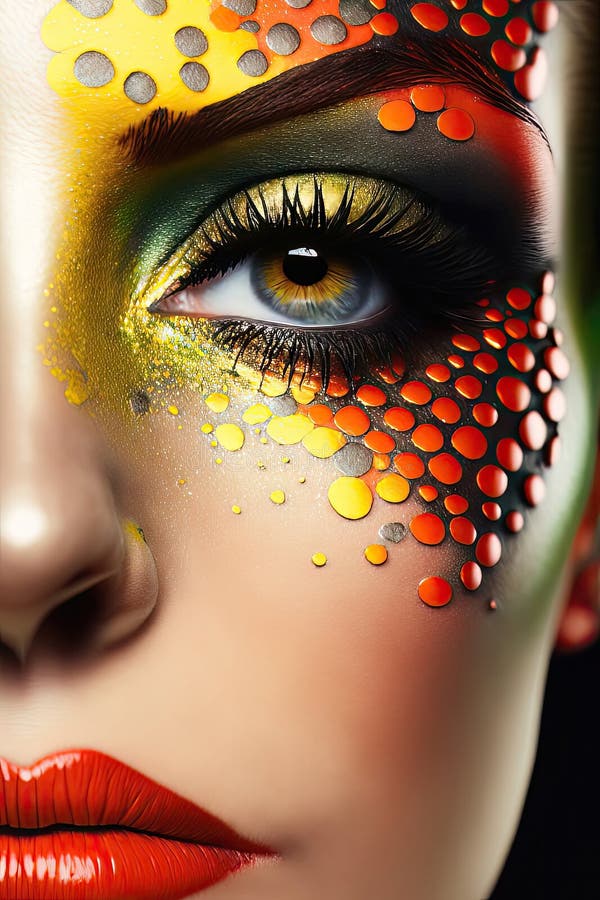 AI Generated Close Up Photography of Creative Mack-up Stock ...