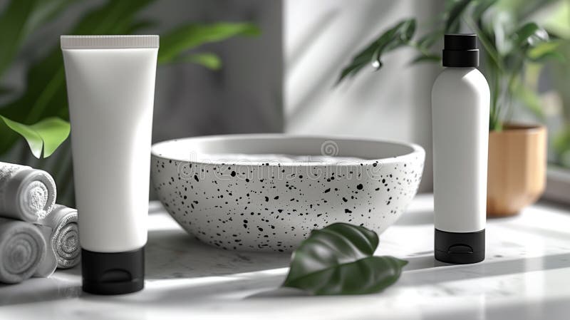 Moisturizing Day Cream with Sleek Tubes Stock Illustration ...