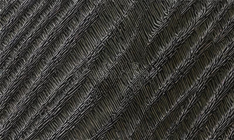 A Close Up of a Black and Grey Yarn. Stock Illustration - Illustration ...