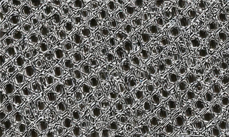 A Close Up of a Mesh Pattern on a Surface. Stock Illustration ...