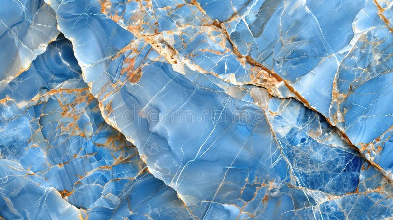 Blue Marble Texture with Gold and White Veins. Stock Illustration ...