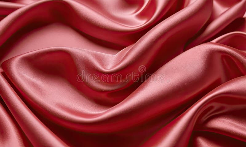 A Pink Fabric with a Flowy Texture. Stock Illustration - Illustration ...