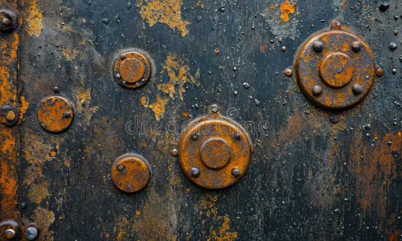 A Rusty Metal Surface with a Lot of Rust Spots on it. Stock ...