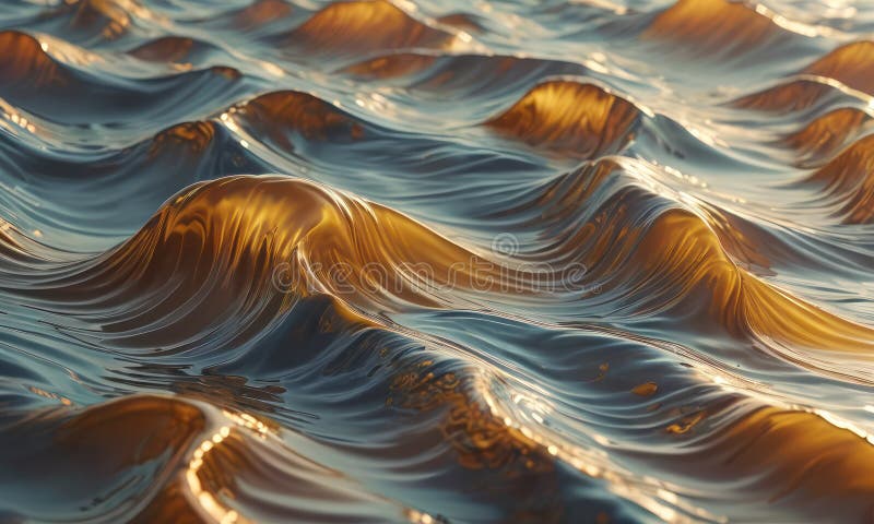 A Picture of a Body of Water with Ripples and Waves. Stock Illustration ...