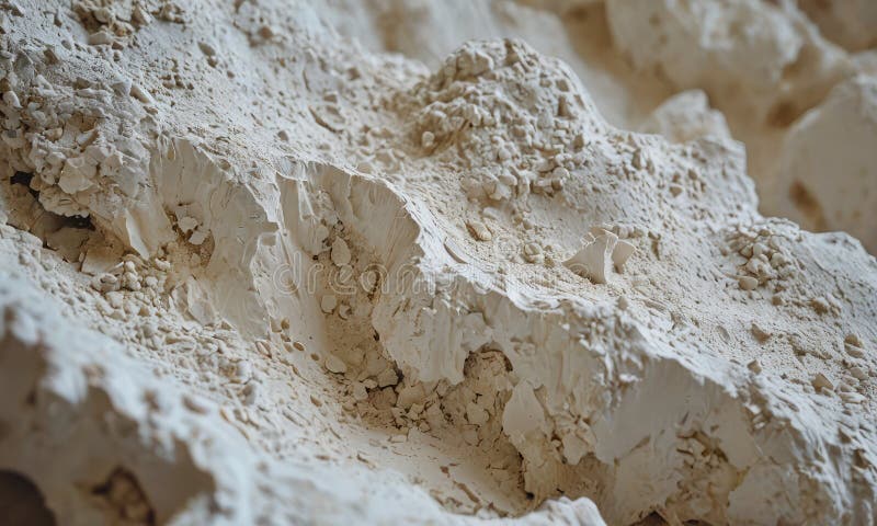A Close Up of a White Rock with a White Powdery Substance on it. Stock ...