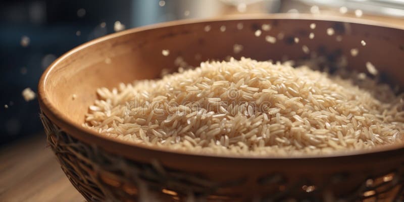 A Closeup of the Inner Basket of a Rice Washer with Tiny Perforations ...