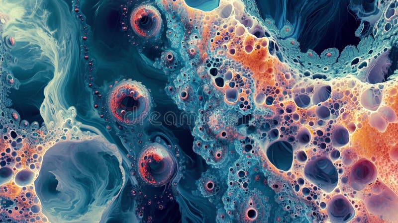 Colorful and Detailed Abstract Art Stock Illustration - Illustration of ...