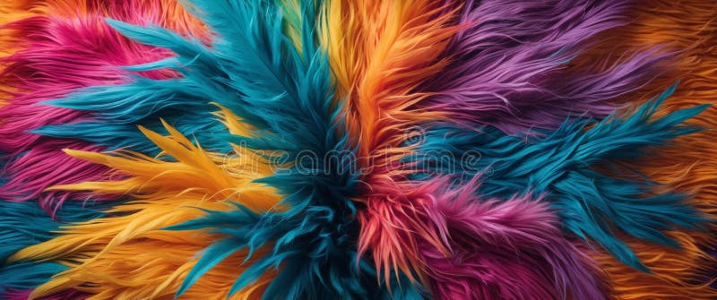 Colorful Fur Background Creating Stunning Visual Design. Stock Image ...