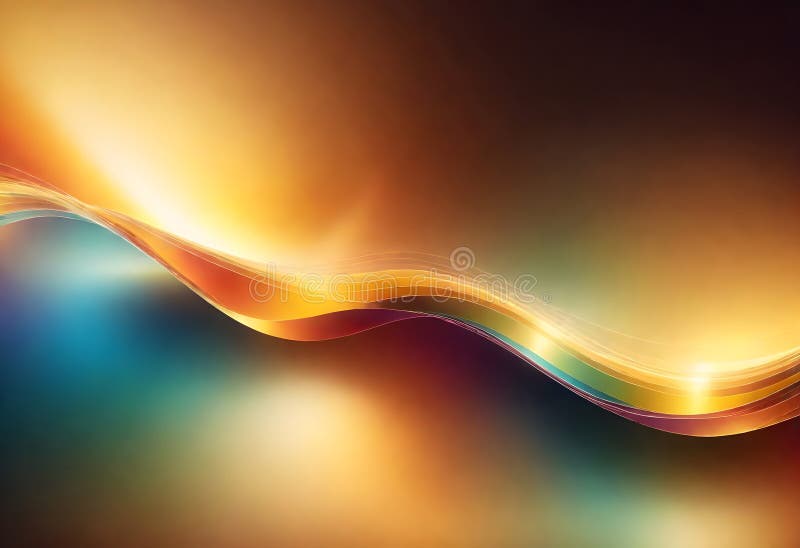 A Colorful Image of a Wave with the Colors of the Rainbow Stock Vector ...