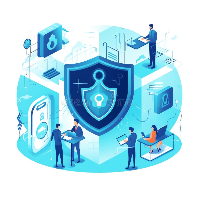 5Protected_personal_information Stock Illustration - Illustration of ...