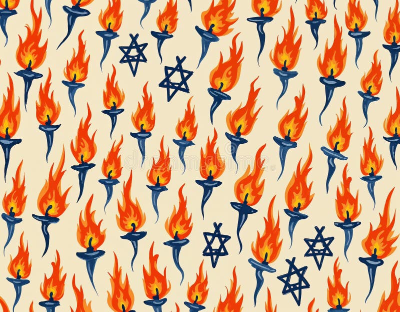 Vector of a Flame with Swirling Lines and Religious Symbols Inside of ...