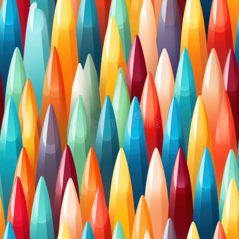 Colourful Crayon Variant in Rainbow Pattern Seamless by AI Generated ...