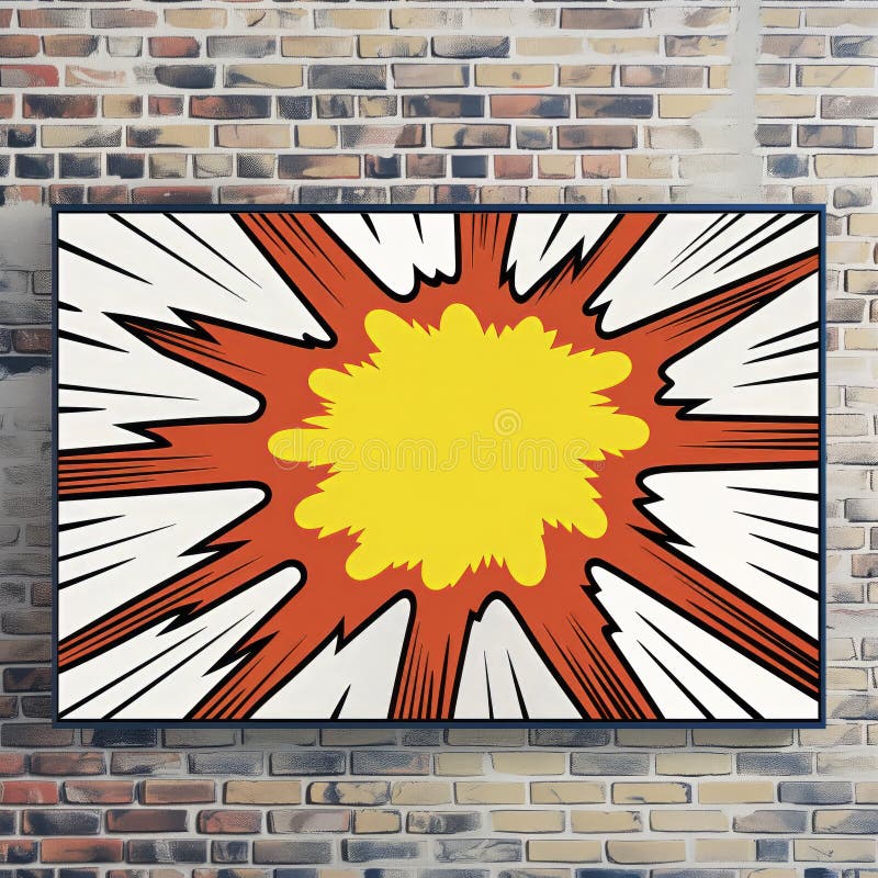 AI Generated Comic Explosion Stock Illustration - Illustration of panel ...