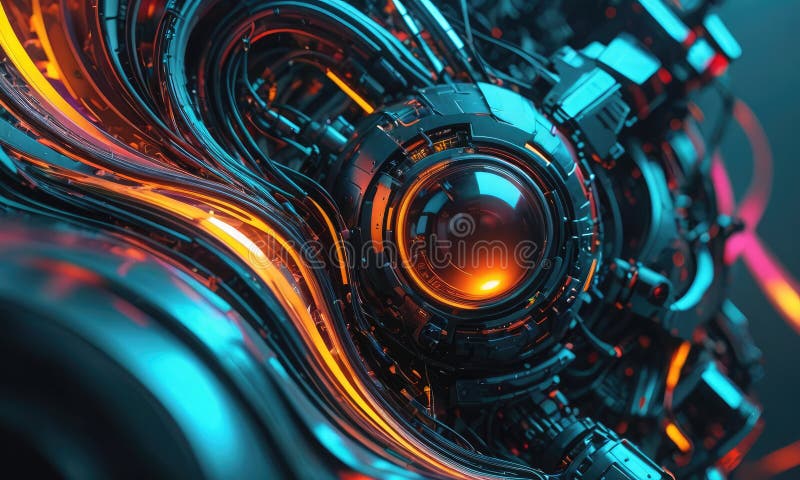 A Close Up of a Machine with a Large Ball in the Center. Stock ...