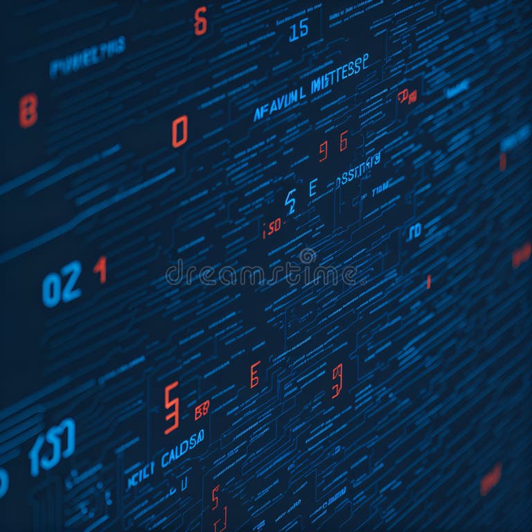 Ai Generated Computer Screen Displaying Numerical Data Stock ...