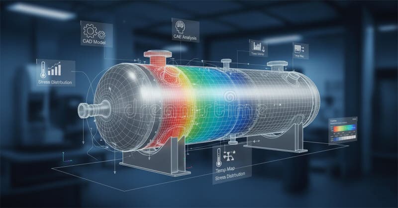 Mechanical Engineering Finite Element Analysis Stock Illustrations ...