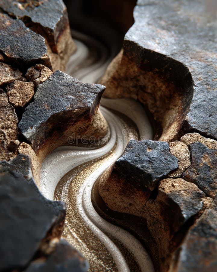 Fragmented Harmony Texture with Cracked Stone and Organic Detail 06 ...