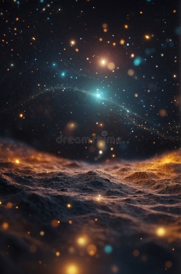 A Cosmic River of Light and Dust in the Starry Night. Stock Image ...