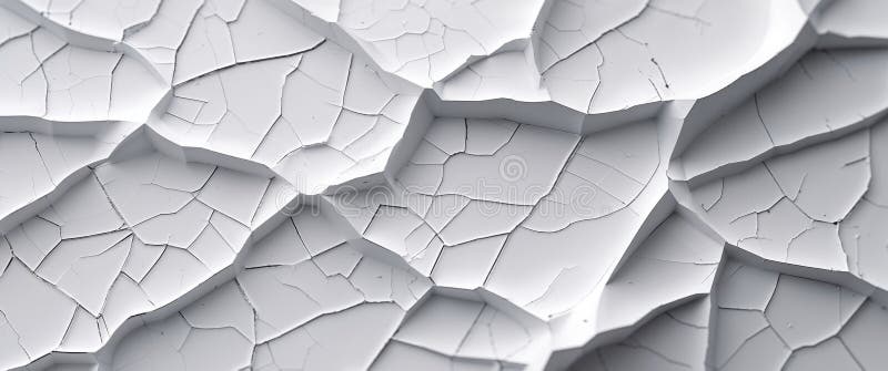 Cracked White Surface Texture with Sharp Lines and Angular Shapes ...