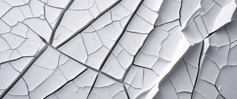 Cracked White Surface Texture with Sharp Lines and Angular Shapes Stock ...