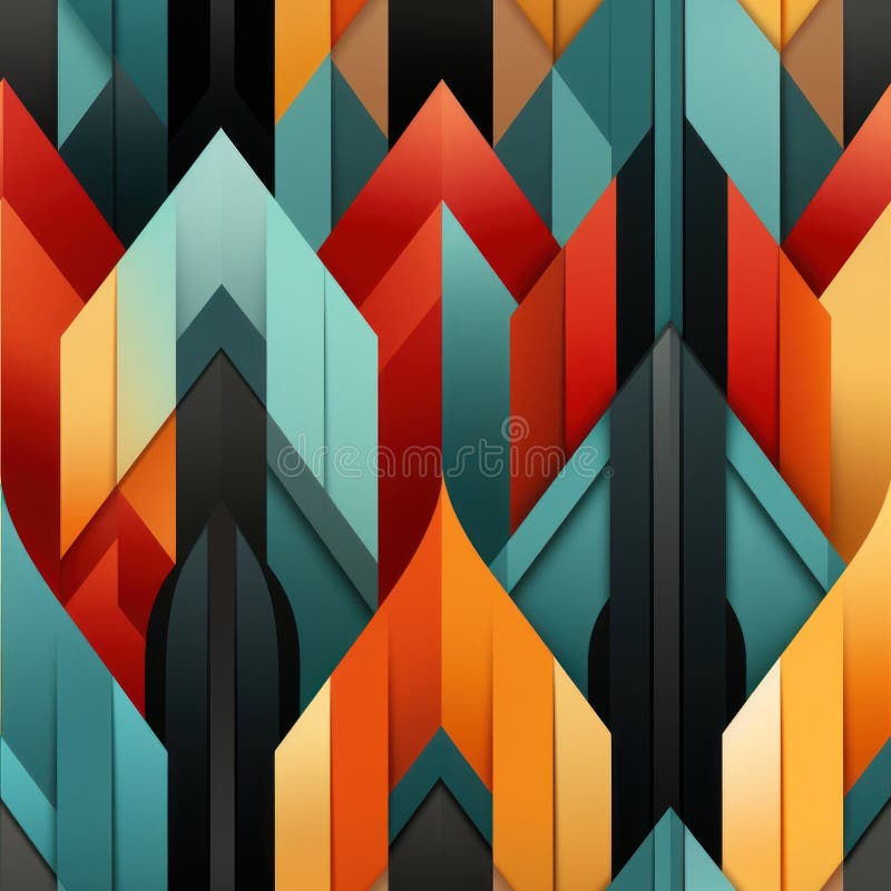 166 Bold Geometric Pattern Art Deco Style Stock Photos - Free & Royalty ...