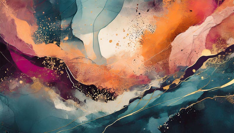 AI-Generated Create a Vibrant and Captivating Abstract Artwork that ...