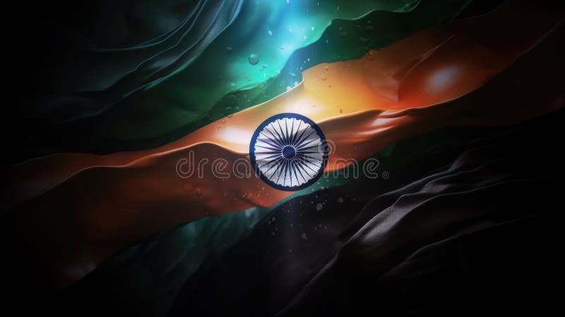 AI Generated Creative Illustration with Indian Flag Concept Stock ...